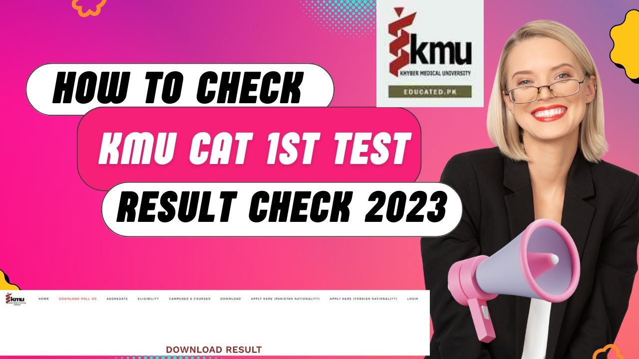 How to check KMU cat First test result 2023 | How to download KMU-Cat ...