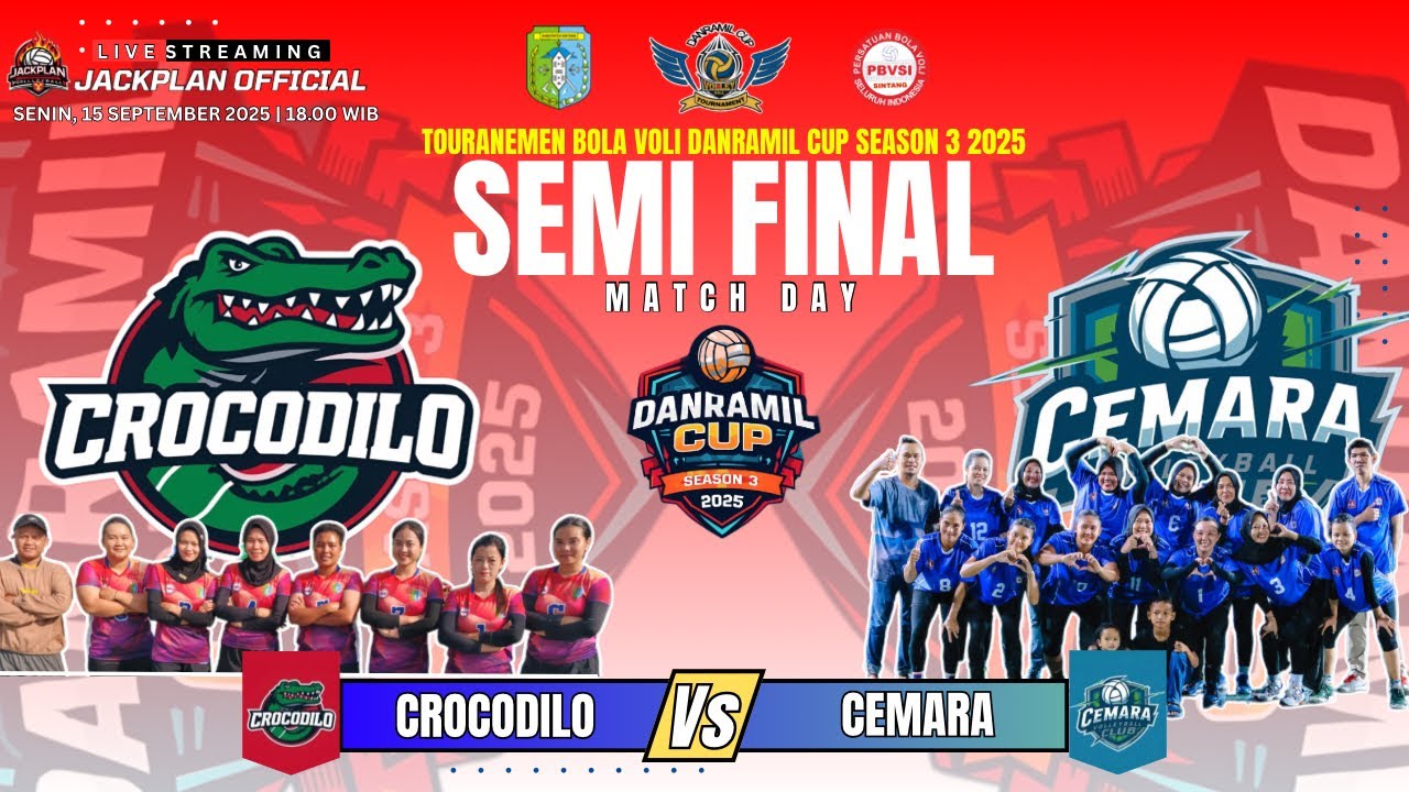 DANRAMIL CUP SEASON 3 SINTANG 2025 | SEMI FINAL PUTRI UMUM - YouTube