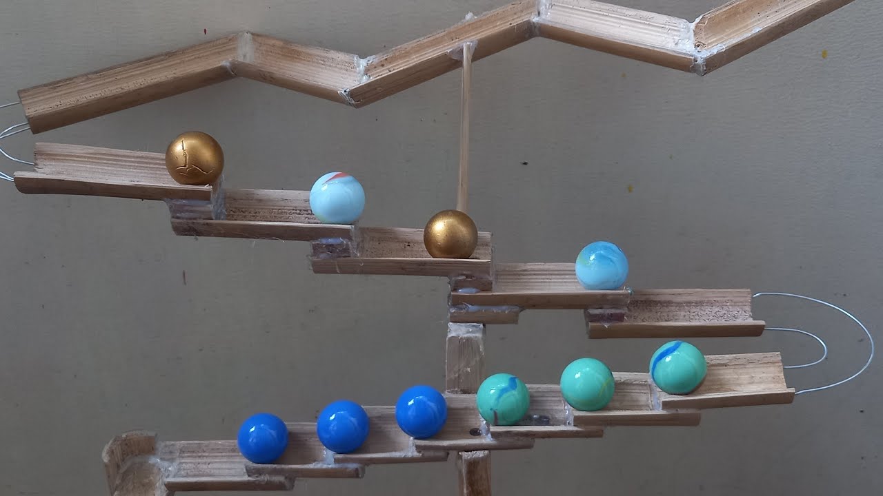 dev-dev's simple crafts is live! Satisfying Sounds of Marble Run - YouTube