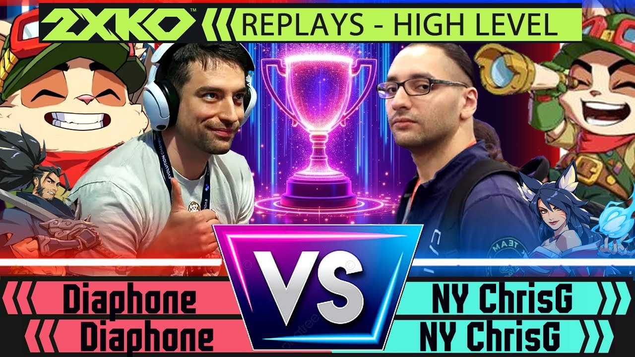 2XKO (Diaphone vs NY ChrisG) Top 1ºTeemo, Ahri WORLD🔥vs Yasuo and Teemo ...