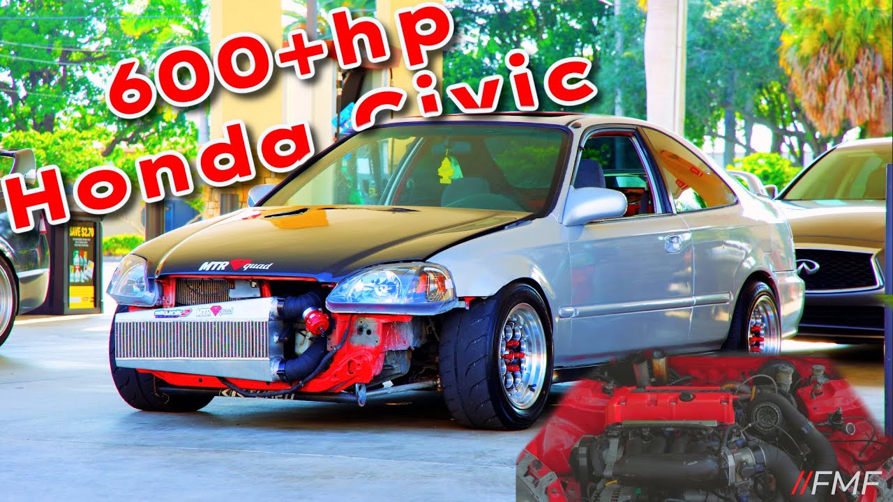 Tor's 600+hp Honda Civic (Breaks 500hp Aftermarket Axles) - YouTube