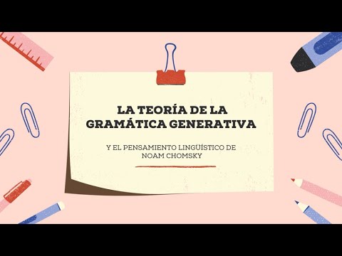 LA TEORÍA DE LA GRAMÁTICA GENERATIVA Y EL PENSAMIENTO LINGÜÍSTICO DE ...