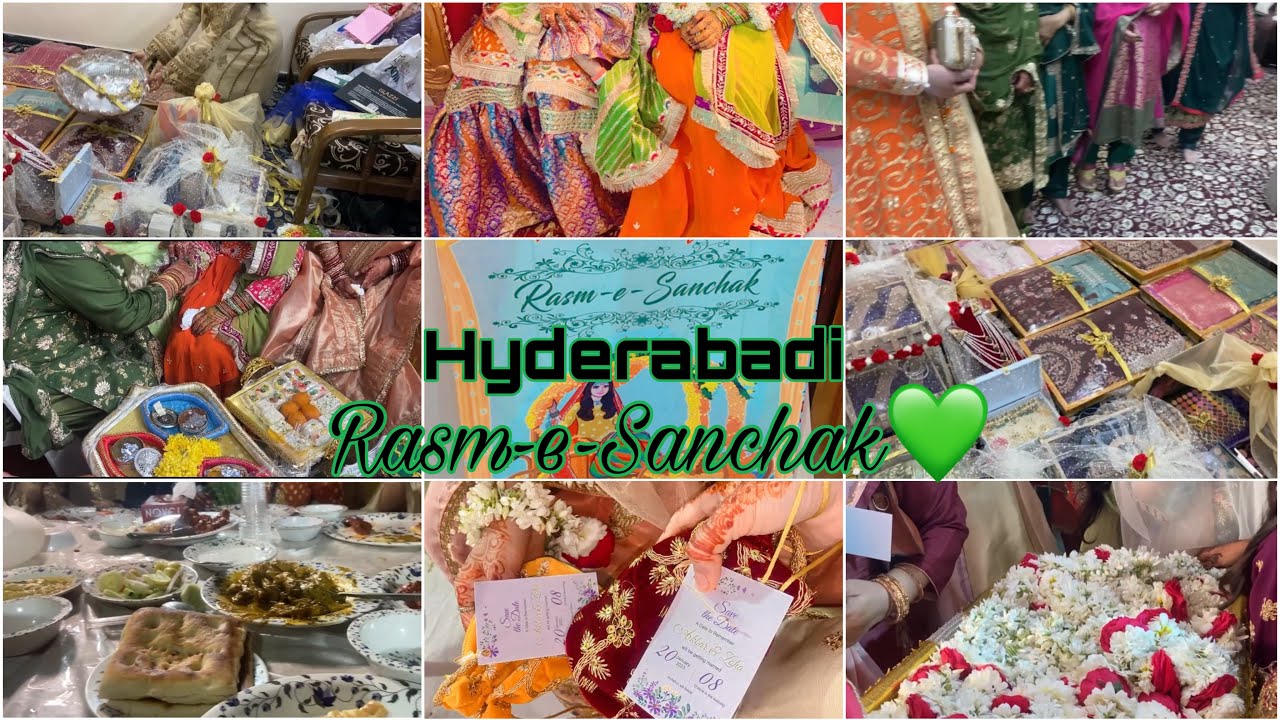Rasm-e-Sanchak💚💃||Team groom🤵‍♂️|| bhabi ke ghar gaye sanchak ke liye🤩😍 ...