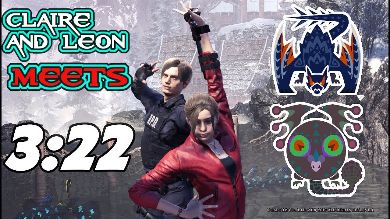 Monster Hunter World: Iceborne | Resident Evil Collaboration -LEON and ...