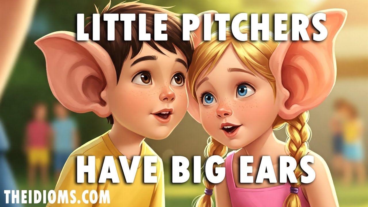 Little Pitchers Have Big Ears Meaning Idiom Definition Pronunciation ...