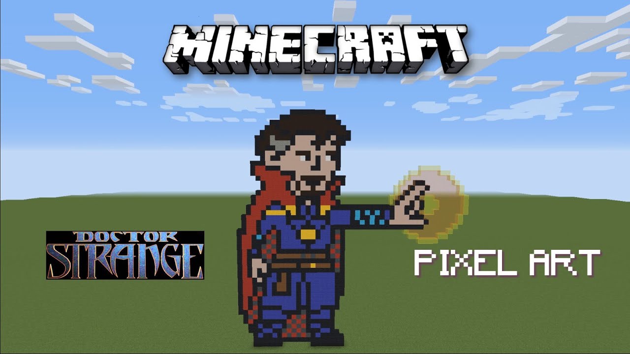 Minecraft - Doctor Strange - Pixel Art - Quick build (Cinematic ...
