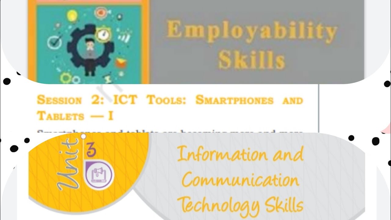 ICT Tools: Smartphones and Tablets (unit 3 ICT session 2)Employability ...