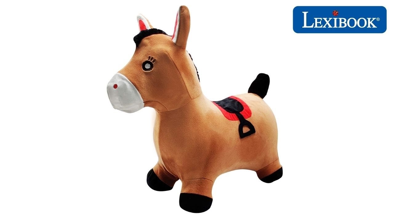 BGP050 - Poney Sauteur Gonflable en Peluche / Inflatable Jumping Plush ...