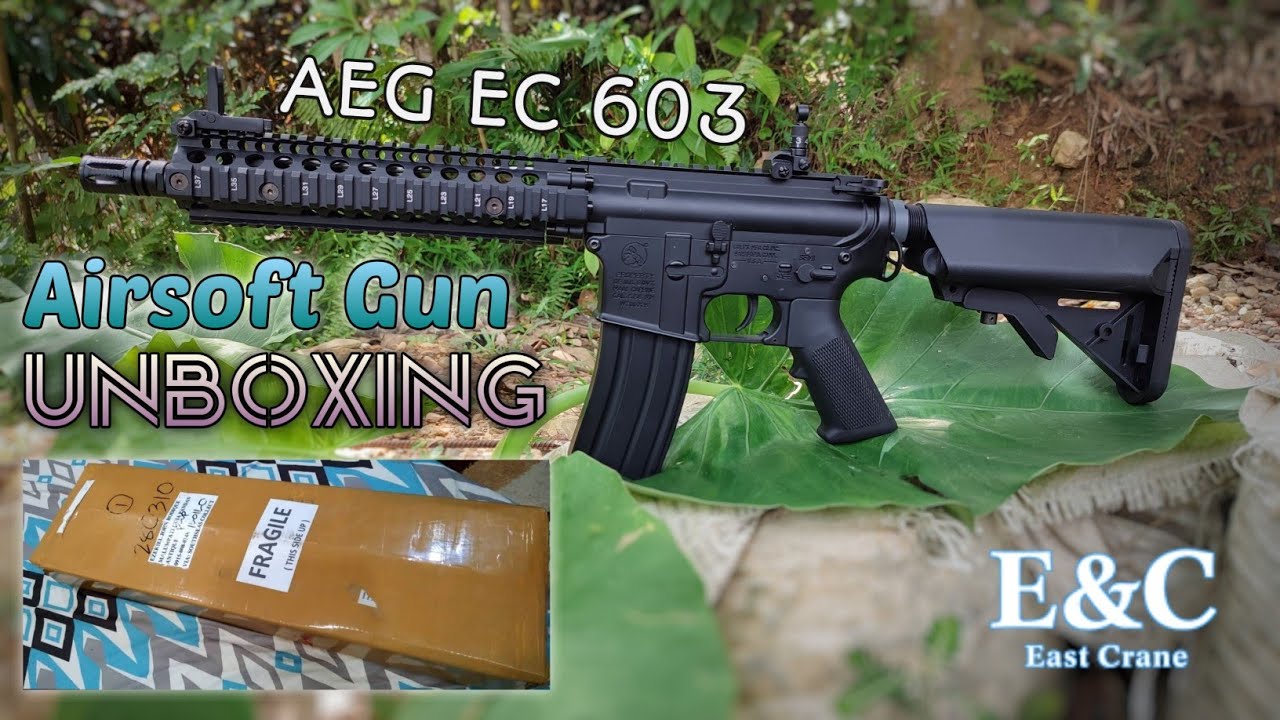 Unboxing my new Airsoft gun EC 603 - YouTube