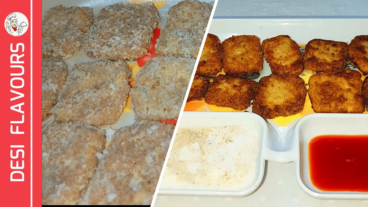 HomeMade Chicken Nuggets Recipe By Desi Flavours - YouTube