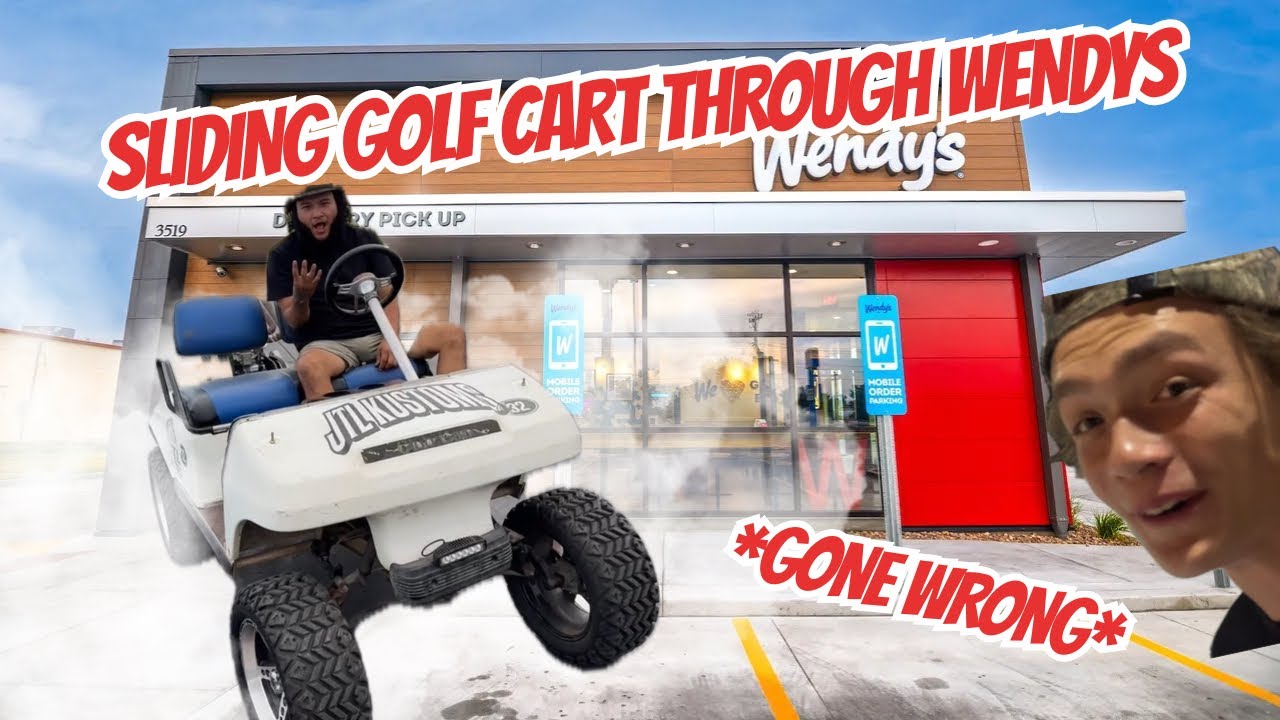 SLIDING through WENDY’S in a GOLF CART + Washing the RIGS! - YouTube