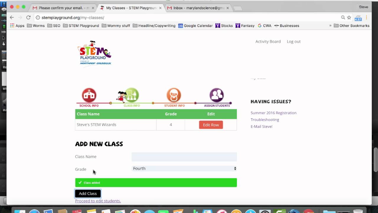 STEM Playground Registration Tutorial - YouTube