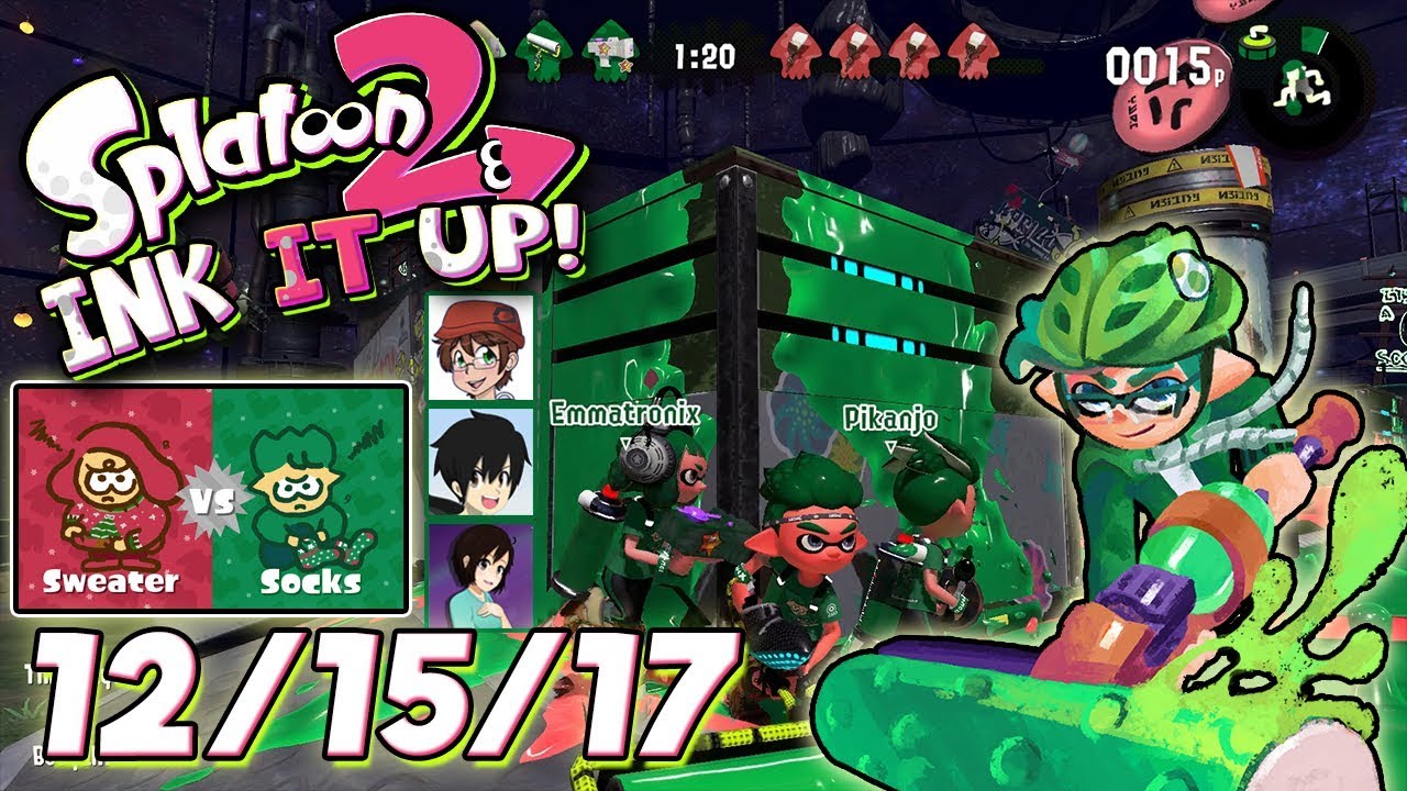 Splatoon 2 - Ink It Up! 12/15/17! Ink Your Socks Off! - YouTube