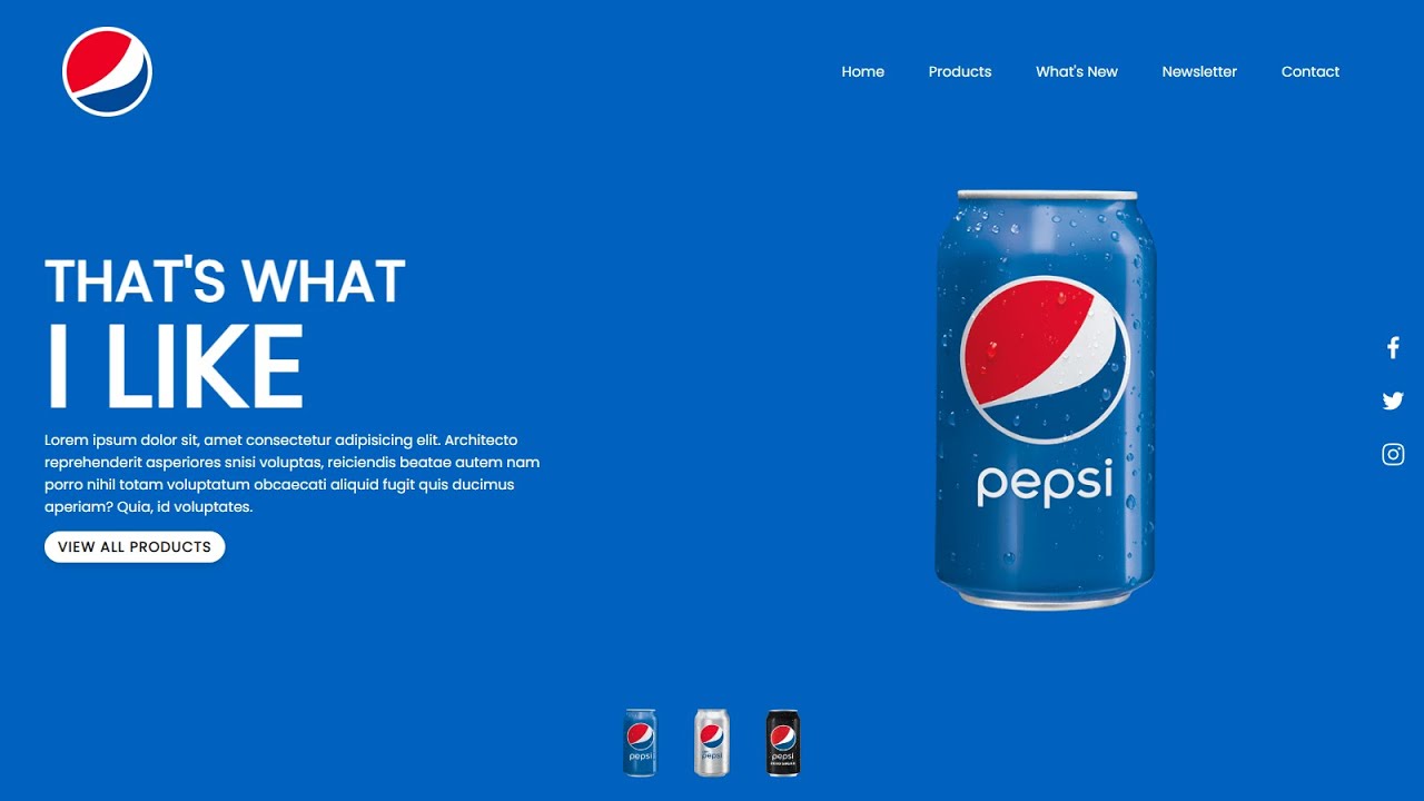 How to make Pepsi site - YouTube