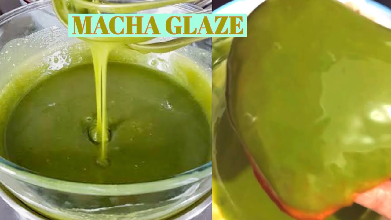 HOW TO MAKE MATCHA GLAZE FOR DONUT//MATCHA GLAZE//MATCHA - YouTube