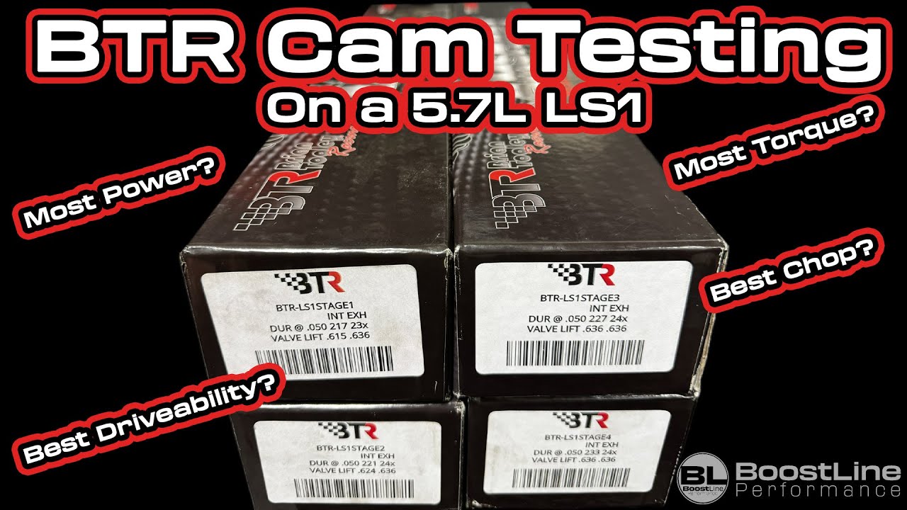 LS1 Cam Test on the Engine Dyno with 4 BTR cams! (With added comparison ...