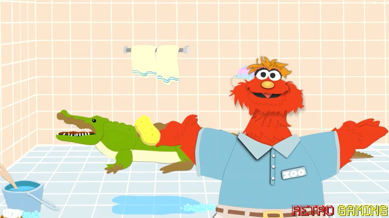 Murray Cleans Up Zoo Animal Wash Crocodile Sesame Street Retro Gaming ...