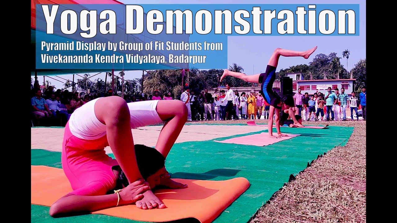 Girls Yoga Demonstration || Pyramid by Students of VKV Badarpur ...