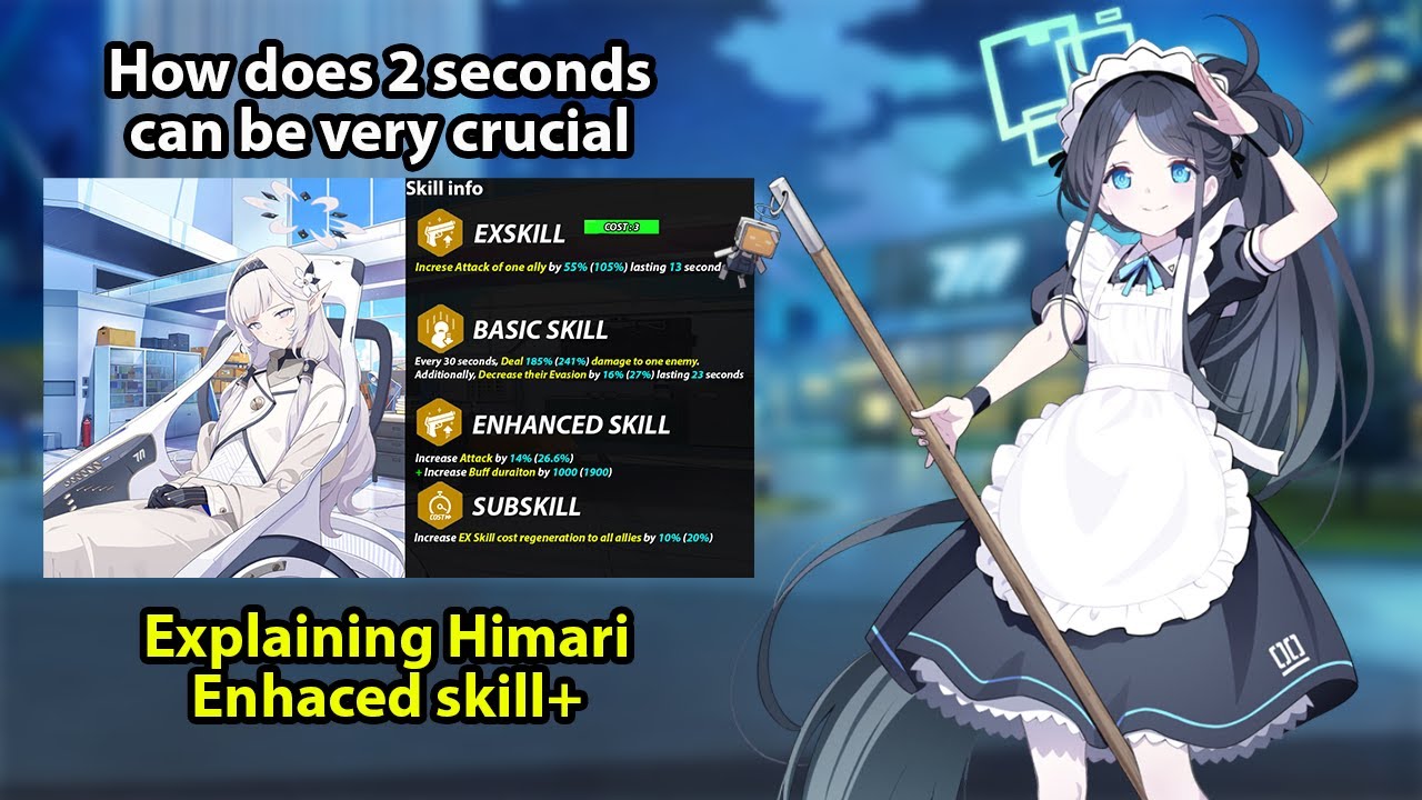 [Blue Archive] You should Unlock Himari's Enhanced skill+ and here's why - YouTube
