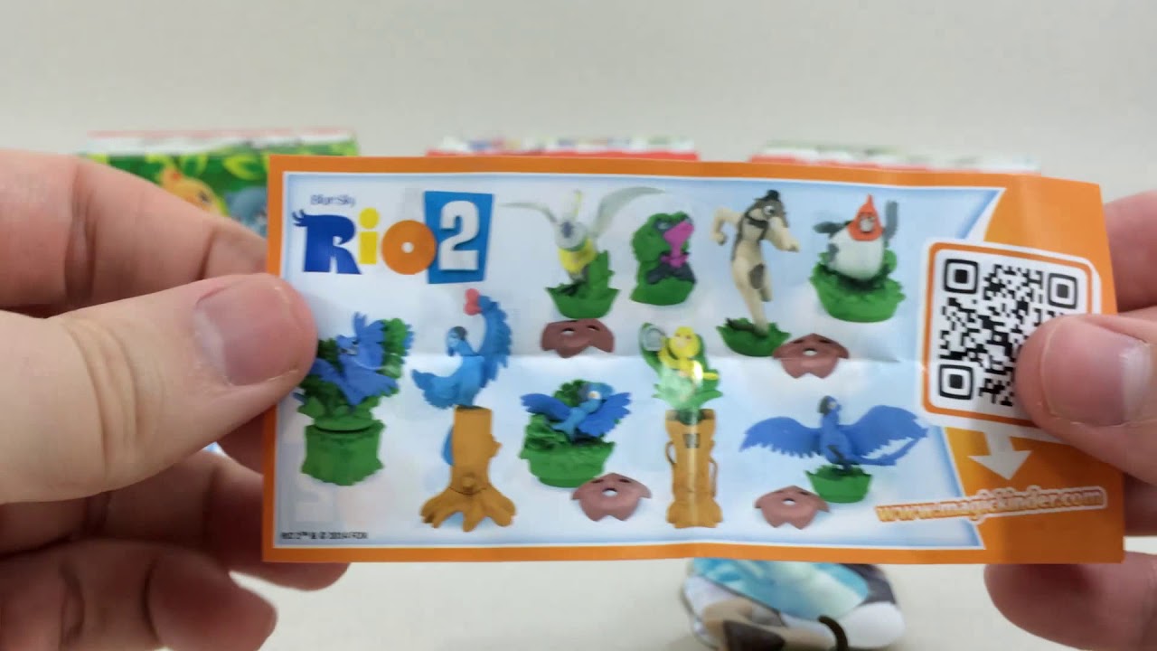 Rio 2 Amazing Kinder Surprise Eggs 2 - YouTube