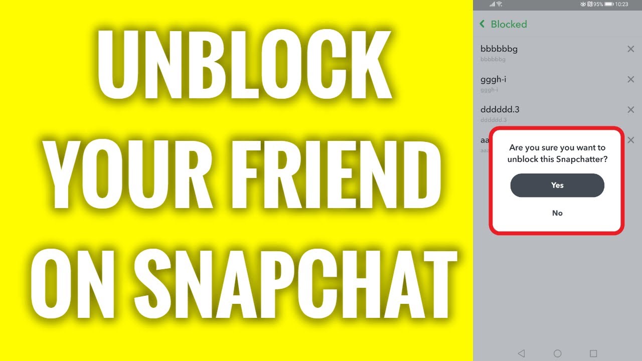 How To Unblock Your Friend On Snapchat - YouTube