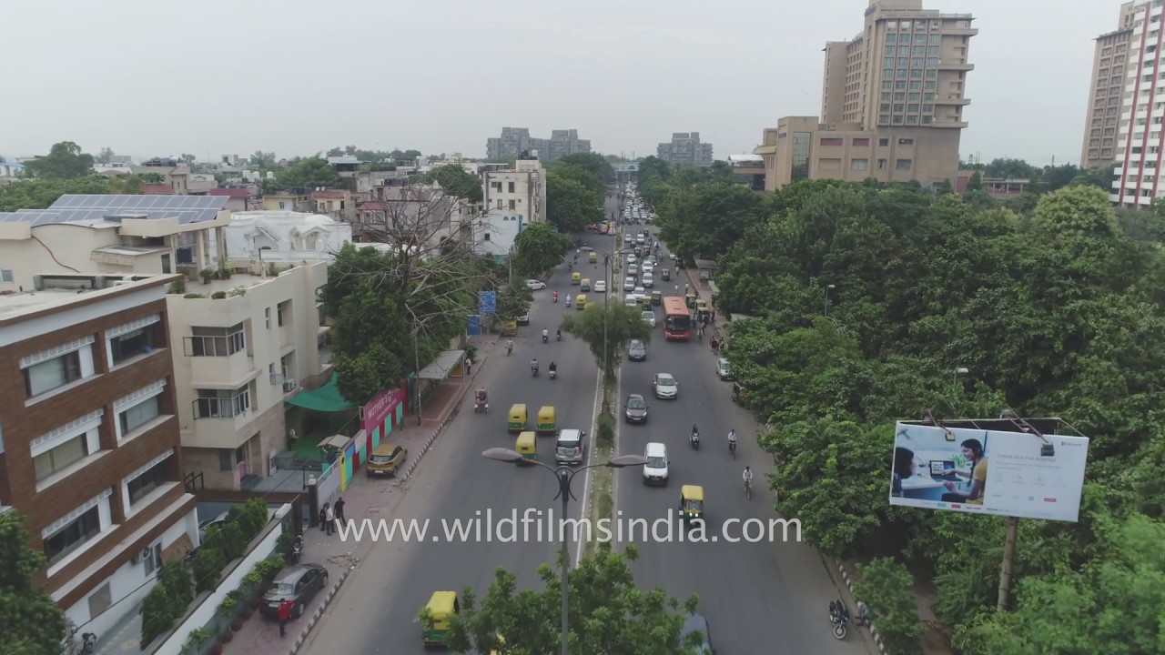 Fly over Nehru Place in New Delhi - YouTube