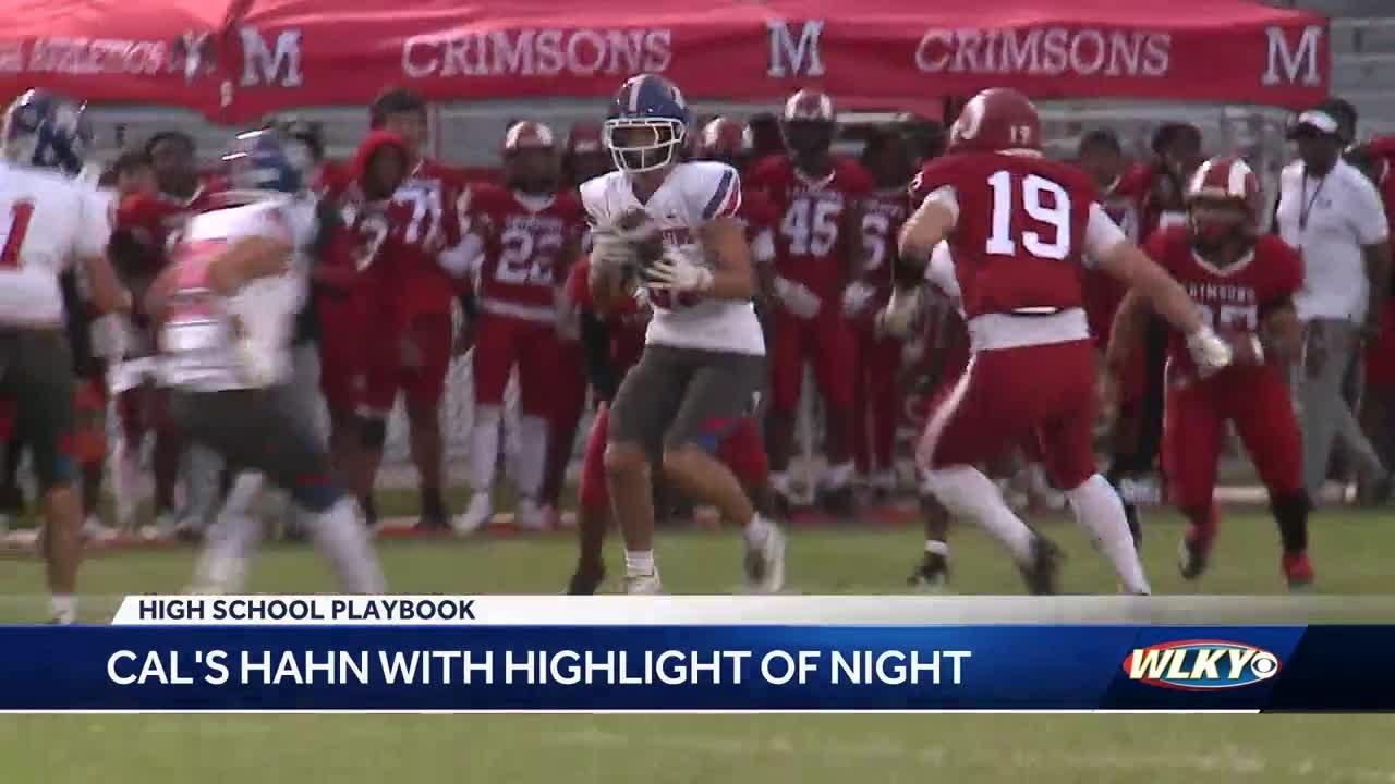 WLKY Highlight of the Night: CAL's Callan Hahn catches fumble, scores ...