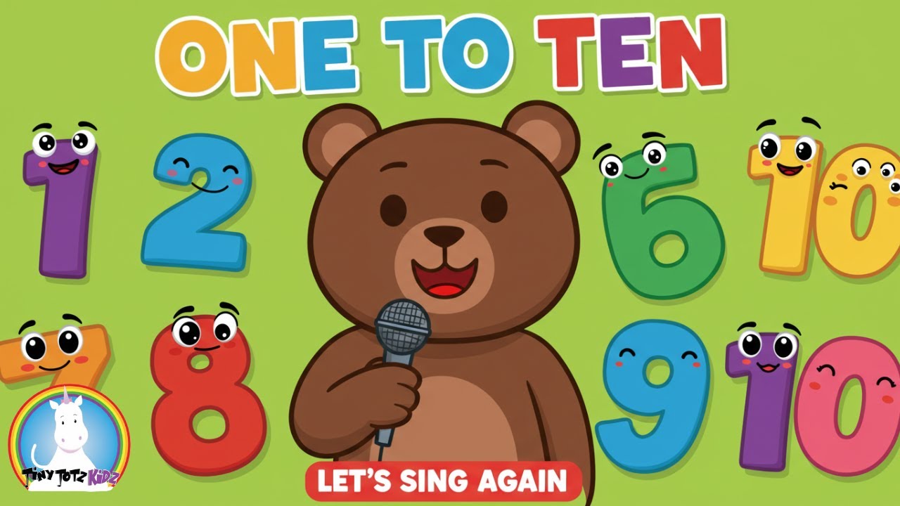 One to Ten, Let’s Sing Again! | Fun Counting Song for Kids | Tiny Totz ...