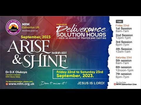 Deliverance and Solution Hour | Friday 22nd September 2023 | Session 3 ...