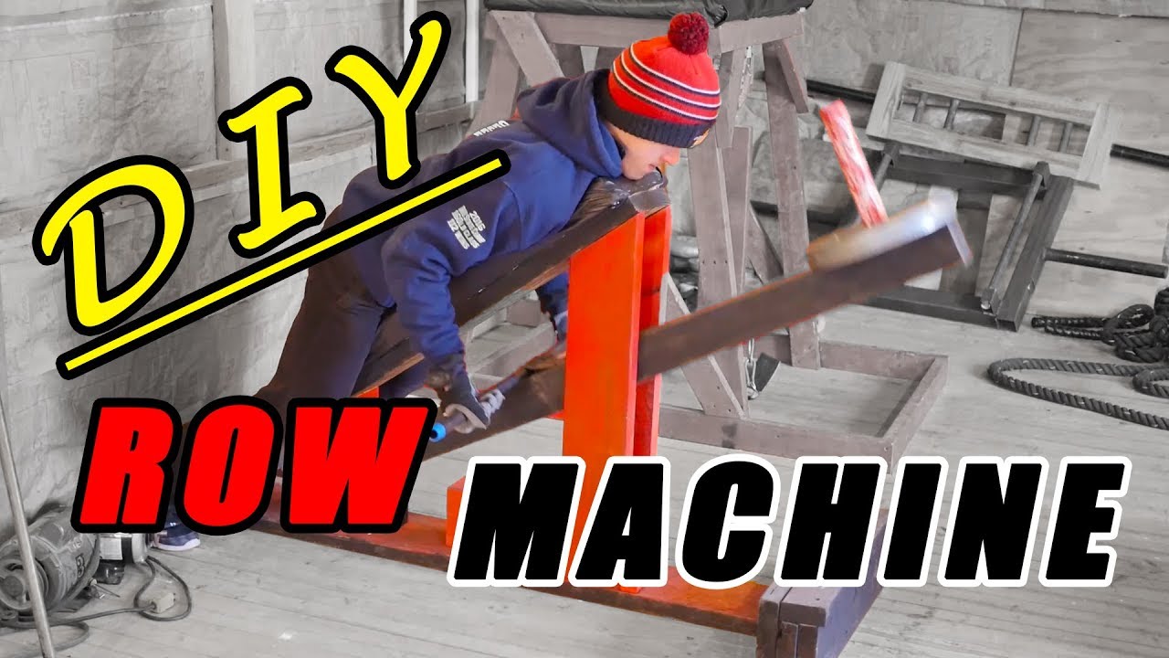 Homemade Wooden Row Machine | Home Gym Essentials - YouTube