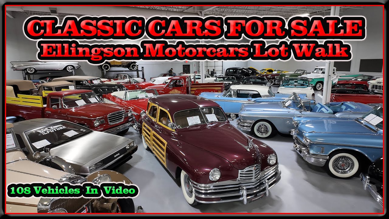 Walk Through Classic Car Inventory of Ellingson Motorcars January 2024 ...