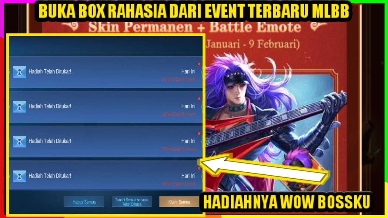 BUKA SEMUA BOX EVENT MOBILE LEGENDS TERNYATA HADIAH NYA.?? - YouTube