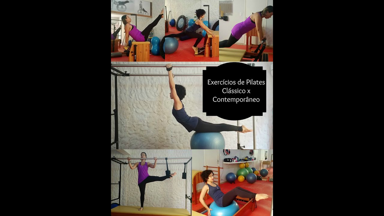 Exercícios : pilates clássico x contemporâneo - YouTube