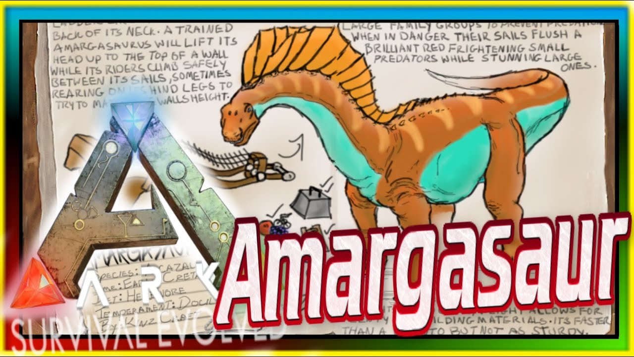 Amargasaurus! (ARK: Survival Evolved Dossier/News) #56: Fan-made New ...