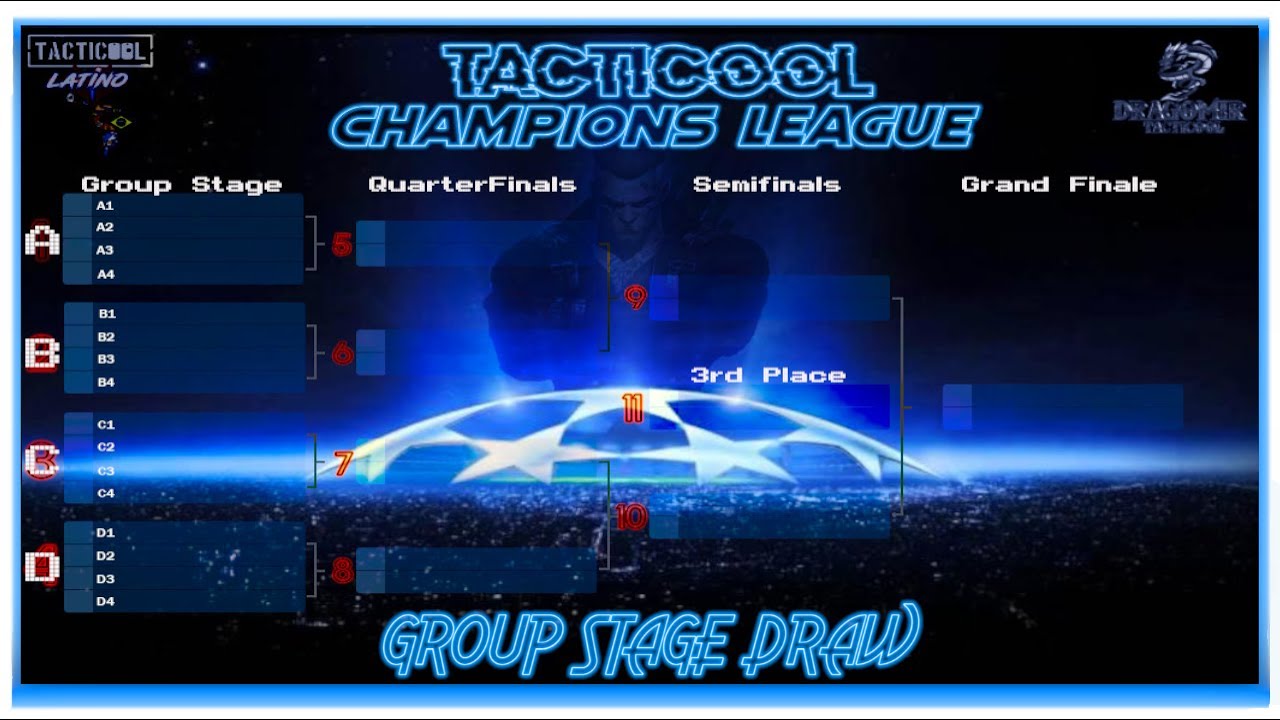 🔴Tacticool Champions League -Group Stage Draw- - YouTube