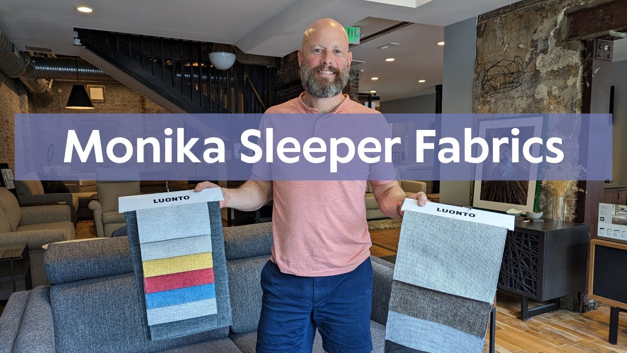 Luonto Monika Sleeper Sofa Fabric Options at Seth Michael - YouTube