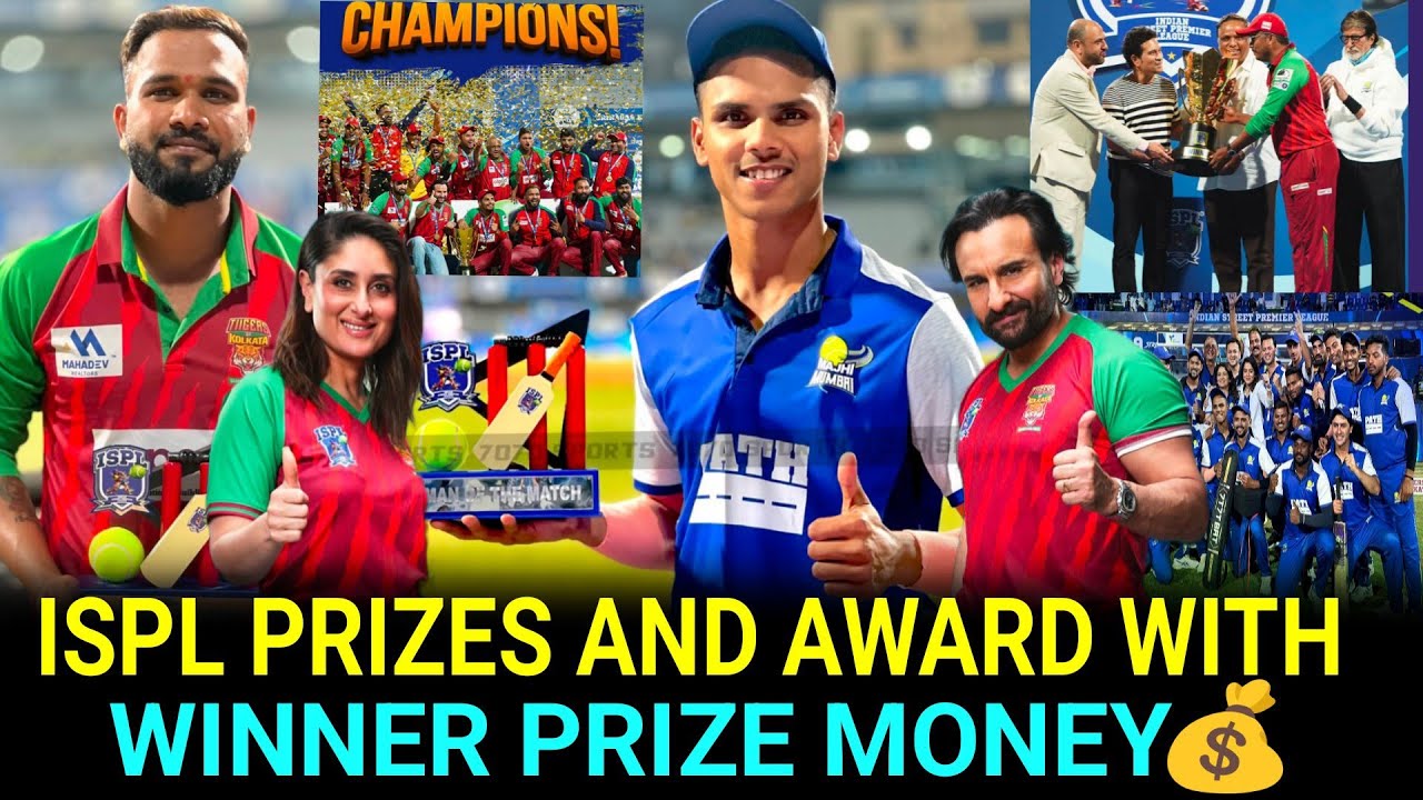 ISPL PRIZES AND AWARD WITH WINNER PRIZE MONEY 💰 || ISPL PRIZES FULL ...