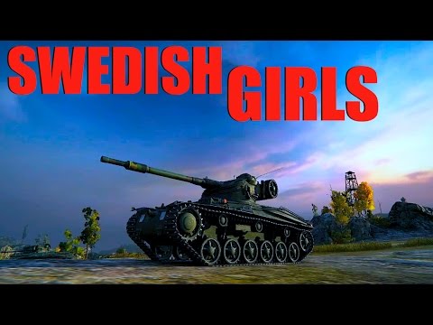WOT - Swedish Girls Driving Strv m/42-57 Alt A.2 | World of Tanks - YouTube