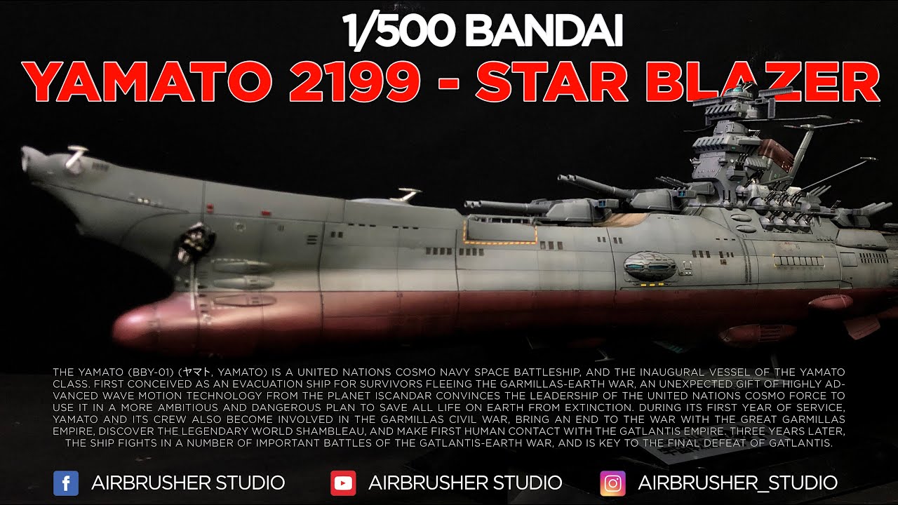 SPACE YAMATO BATTLESHIP - STAR BLAZERS 2199 - 1/500 BANDAI SCALE MODEL ...