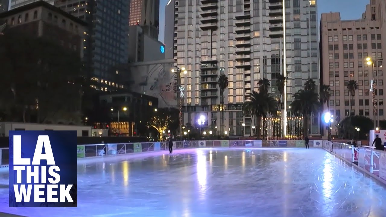 Pershing Square Holiday Ice Rink Opens - YouTube