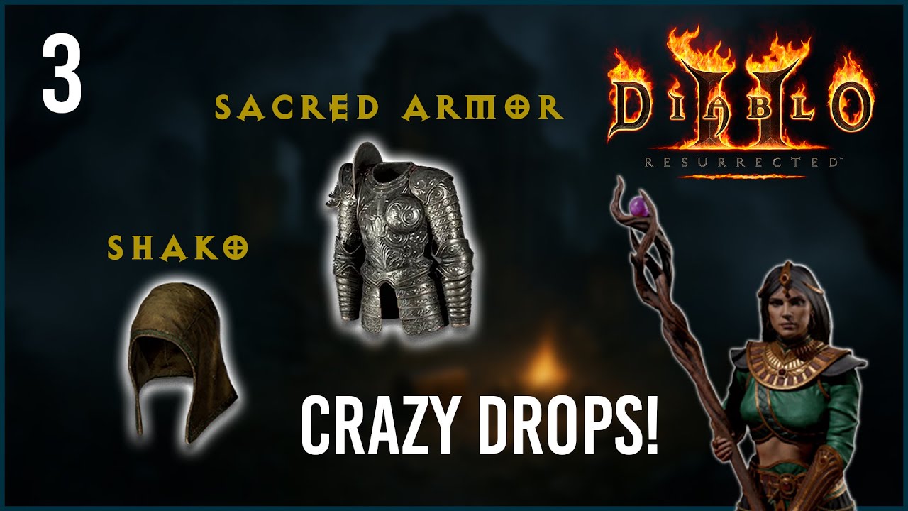 UNIQUE SACRED ARMOR! + An Old Classic Finally Drops | D2R Holy Grail ...