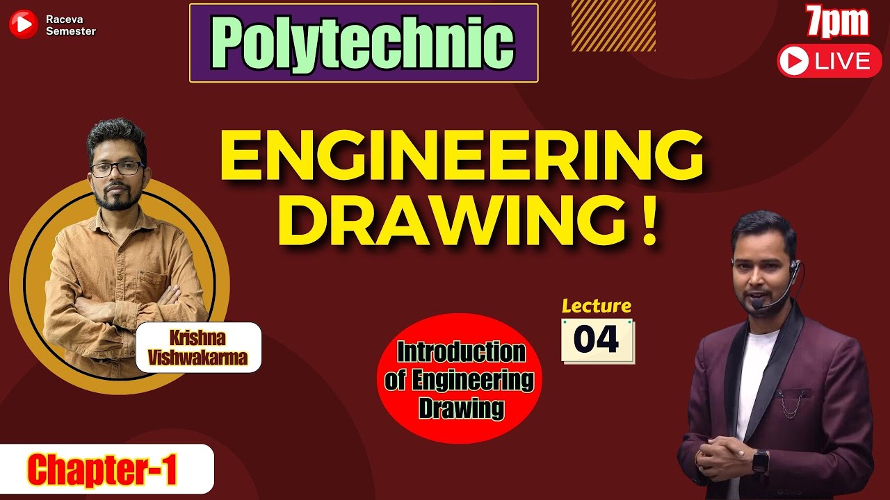 Engineering Drawing | Chapter 1 ( Lec-4 ) | Raceva Semester - YouTube