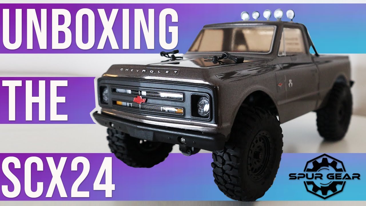 AXIAL SCX24 Chevy C10 Unboxing & First Run - YouTube