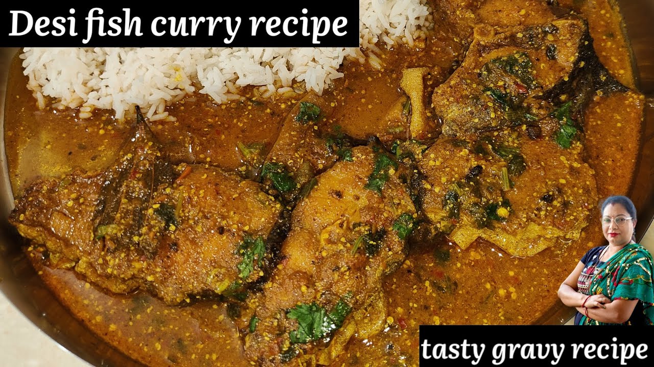 Desi style fish curry | fish curry kaise banaye | fish fry curry | Sarso masala fish curry - YouTube