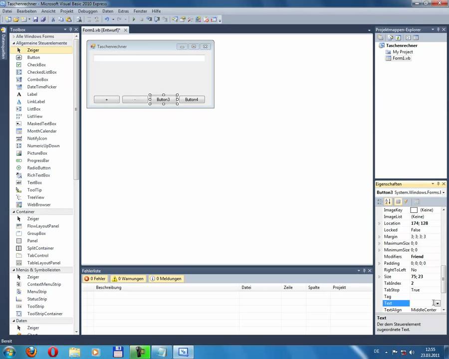 Visual Basic Taschenrechner programmieren in weniger als 3 minuten - YouTube