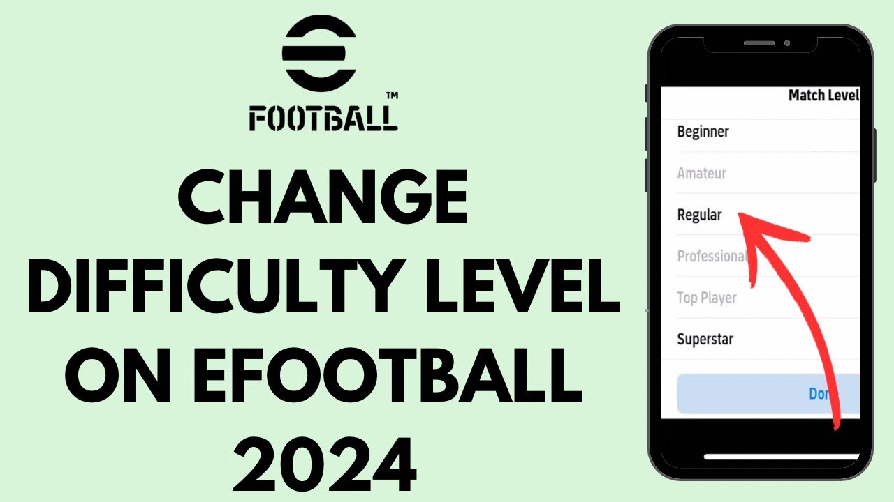 How to Change Difficulty Level in eFootball 2024 (EASY!) - YouTube