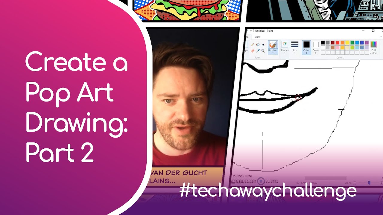 Create a Pop Art Drawing - Part 2 - YouTube