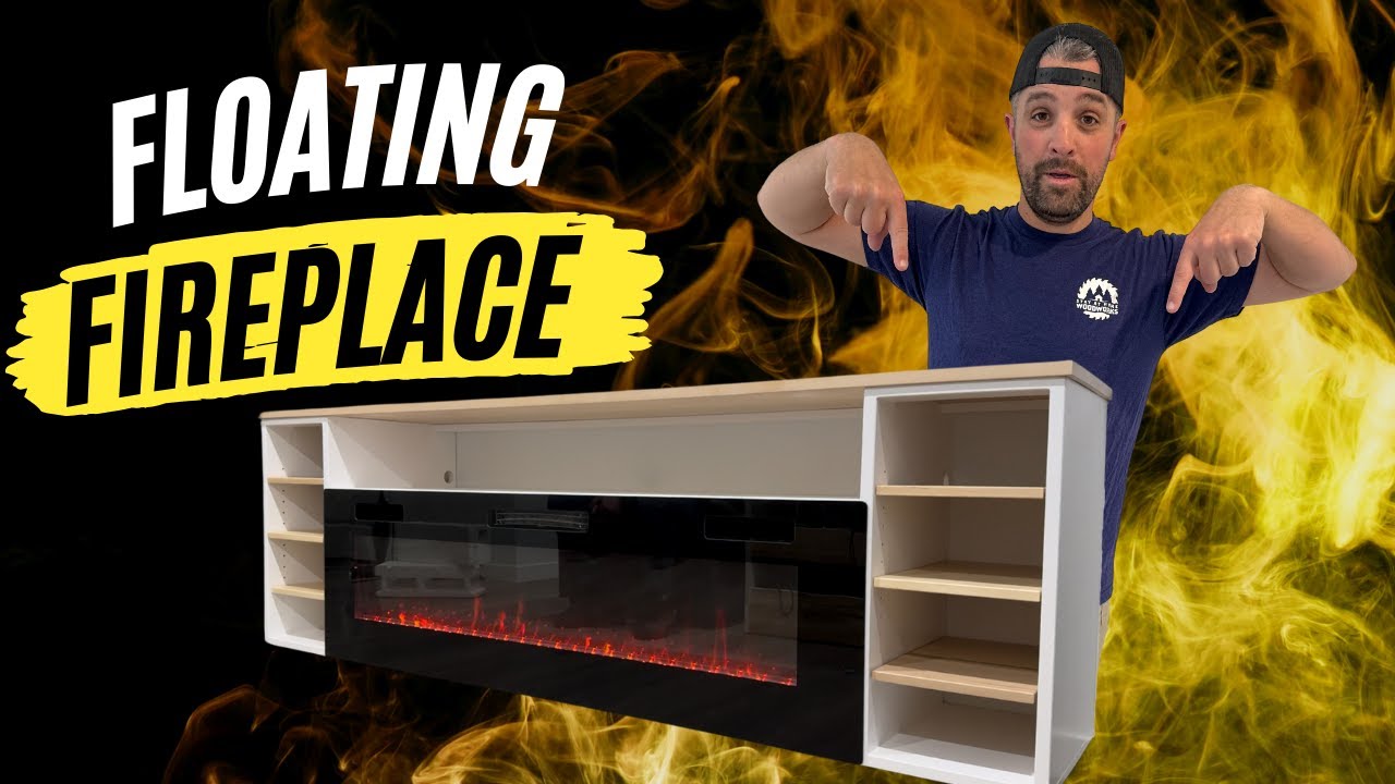 DIY Floating Fireplace - YouTube