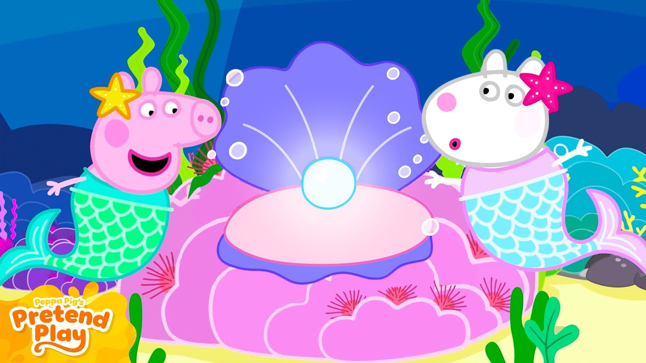 Peppa Pig Discovers a Secret PEAL 🧜‍♀️ Mermaid Adventures | Tales Full ...