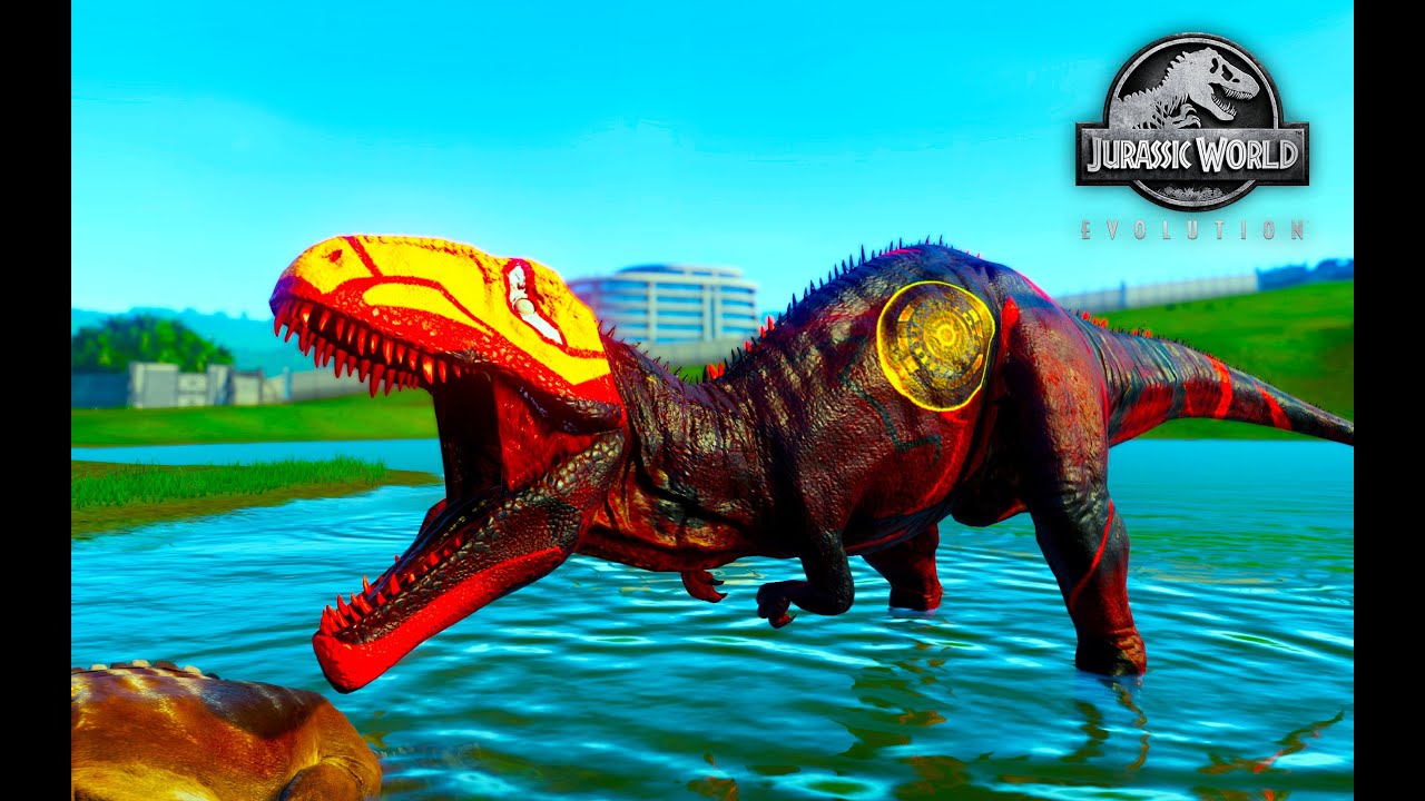 Iron Man Giganotosaurus Vs Alien T-Rex & Batman Indoraptors | Jurassic ...